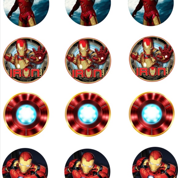 Party Supplies | Iron Man Themed Cupcake Toppers | Poshmark